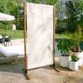 6ft H x 3ft W Freestanding or Surface Mount Outdoor Privacy Screen ...