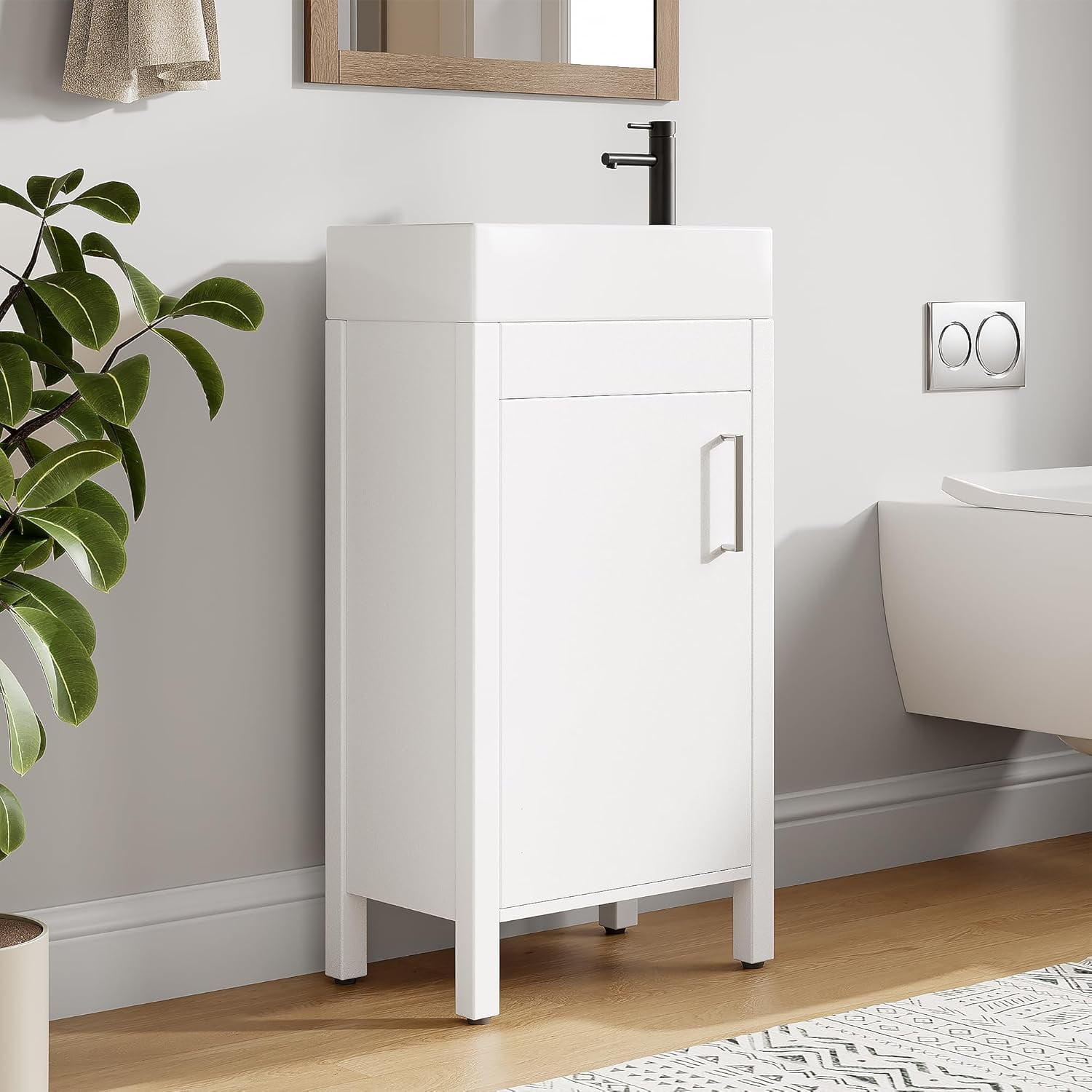 Click here for Edtara Small-Space 16 Inch Bathroom Vanity  Single... prices