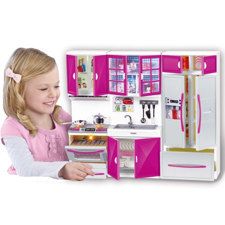 Sruiluo Simulation Kitchen Cabinets Set Children Pretend Play Cooking ...