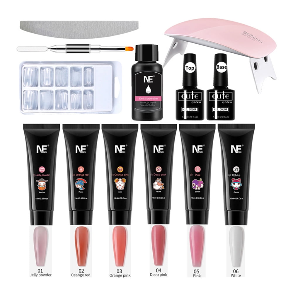 Click here for Amdohai Nail Gel Set With Nail Lamp 6 Colors Gel P... prices