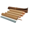 Flints Knapping Tool Set with Pressure Flaker and Three Copper Boppers ...
