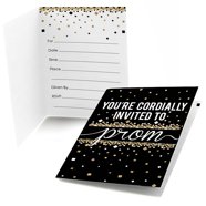 Big Dot of Happiness Prom - Shaped Fill-in Invitations - Prom Night ...