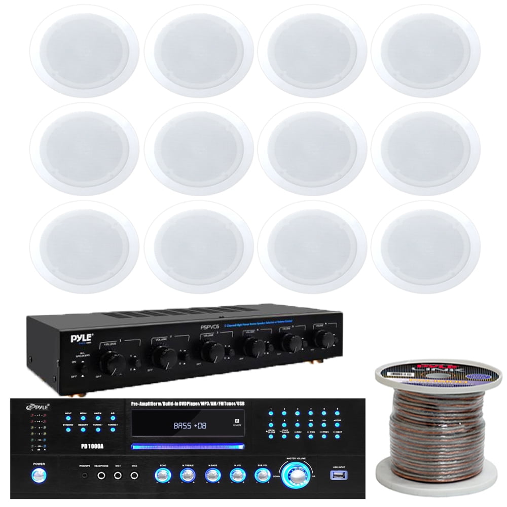 Pyle PD1000A Home Theater Preamplifier Receiver with In-Wall / In ...