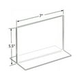 Azar Displays 152721 Bottom Loading Clear Acrylic T-Frame Sign Holder 7 ...