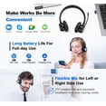 New Bee Bluetooth Headset with Mic, Noise Cancellation, for Office ...