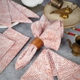 Fingercraft Cloth Napkin, Cotton Linen Blend Printed Table Napkins ...