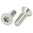 M2x6mm 304 Stainless Steel Flat Head Torx Drive Type Screw Silver Tone ...