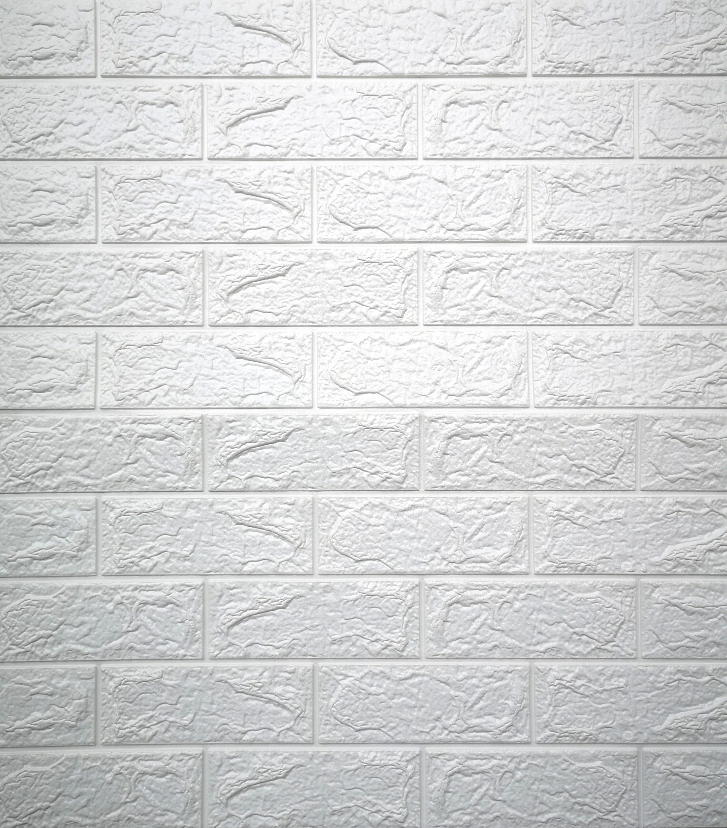 Dundee Deco's Off White Faux Bricks 3D Wall Panel, Peel and Stick Wall ...
