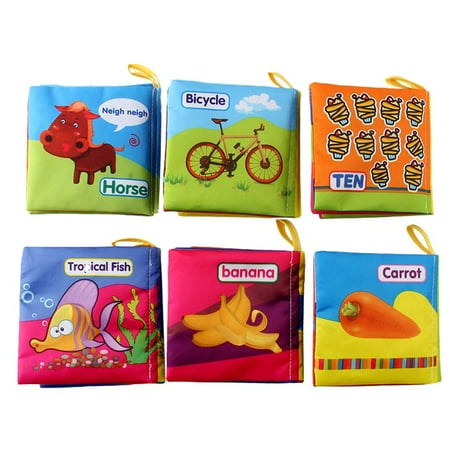 XZNGL Baby Toys Baby Books Kid Cloth Book Infant Baby Intelligence ...