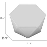 Glam Mirrored Coffee Table with Beautiful Crystal Diamond Accent for ...