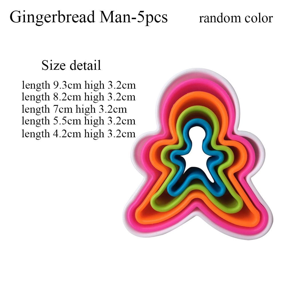 5/6pcs Plastic Kitchen Gingerbread Sugar Craft DIY Pastry Fondant Cake ...