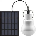 Dpityserensio Solar Powered LED Bulb Light Portable USB Rechargeable ...
