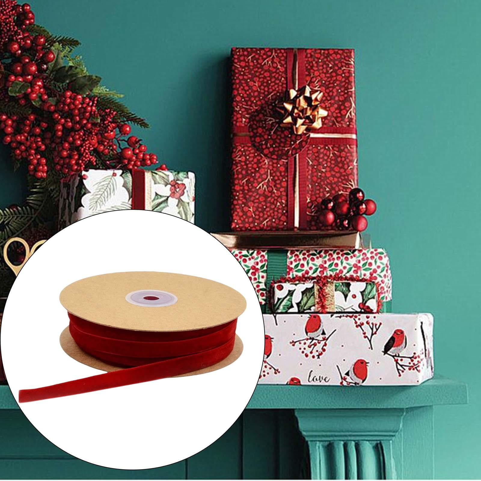 Velvet Ribbons , Spool Satin Decorative Vintage Bows Making Floral ...