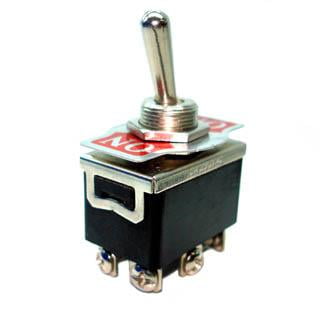 66-1805 - TOGGLE SWITCH 2P2T 20A ON-NONE- ON 125VAC TH SCR 12MM HOLE ...