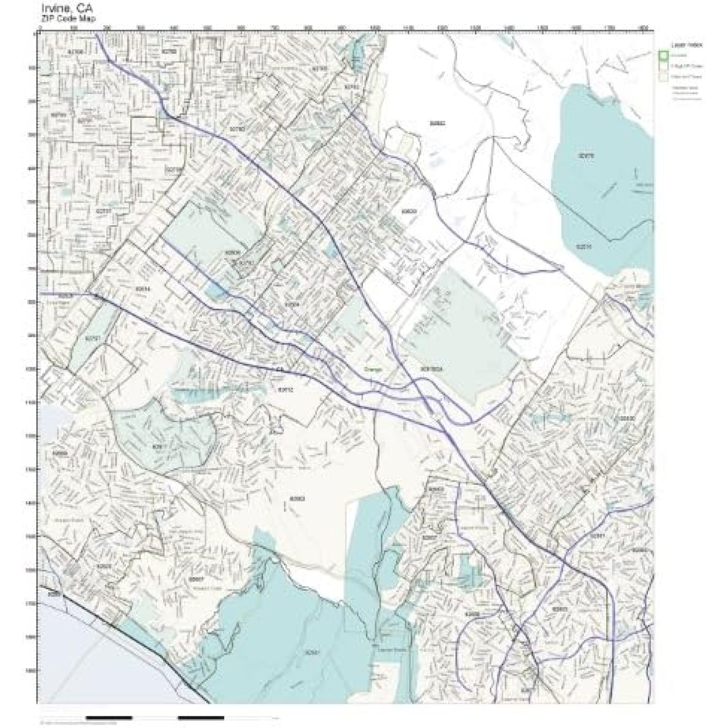 ZQRPCA Zip Code Wall Map Of Irvine CA Zip Code Map Not Laminated ZQRPCA Zip Code Wall Map Of Irvine CA Zip Code Map Not Laminated