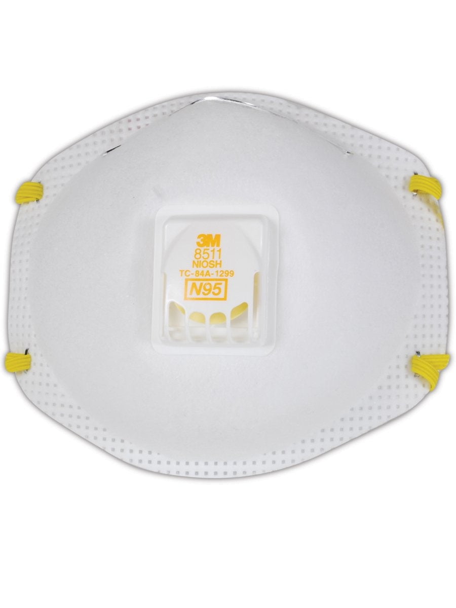 3M PARTICULATE RESPIRATOR 8511 - N95 DUST MASK, 10 PER BOX - Walmart.com