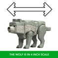 Minecraft Dennis the Wolf Action Figure & Accessories, 3.25-inch Toy ...
