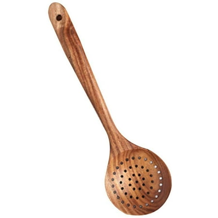 KSCD Teak Kitchen Utensils Colander Ladle Skimmer Scoop Kitchenware ...