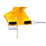 EQCOTWEA Adjustable Mobile Crane Lifting Hoist Truss Telescoping Jib ...