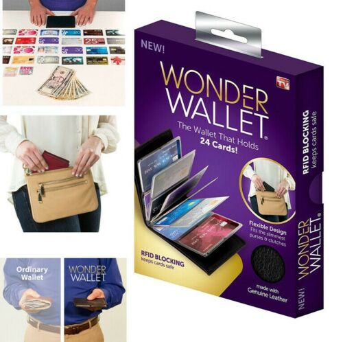 Simyoung Wonder Wallet - Amazing Slim Genuine Leather Wallet w/ RFID ...