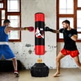 Costway 70" Freestanding Punching Bag with Fillable Base 12 Suction ...
