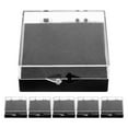 6pcs Pin Badge Display Case Transparent Lid Storage Box Badge ...