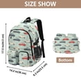 ALAZA Retro Cars Print Student Backpack School Bookbag Large Laptop ...