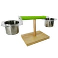 Bird Parrot Bridge Standing Rack Parrot Activity Climbing Toy Food Bowl ...