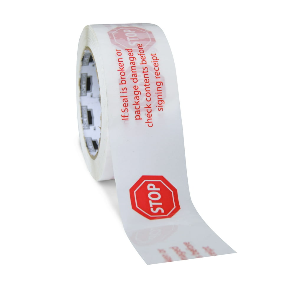 48mm x 100m Printed Packing Stop Sign Tape Box Carton Sealing 2 Mil ...
