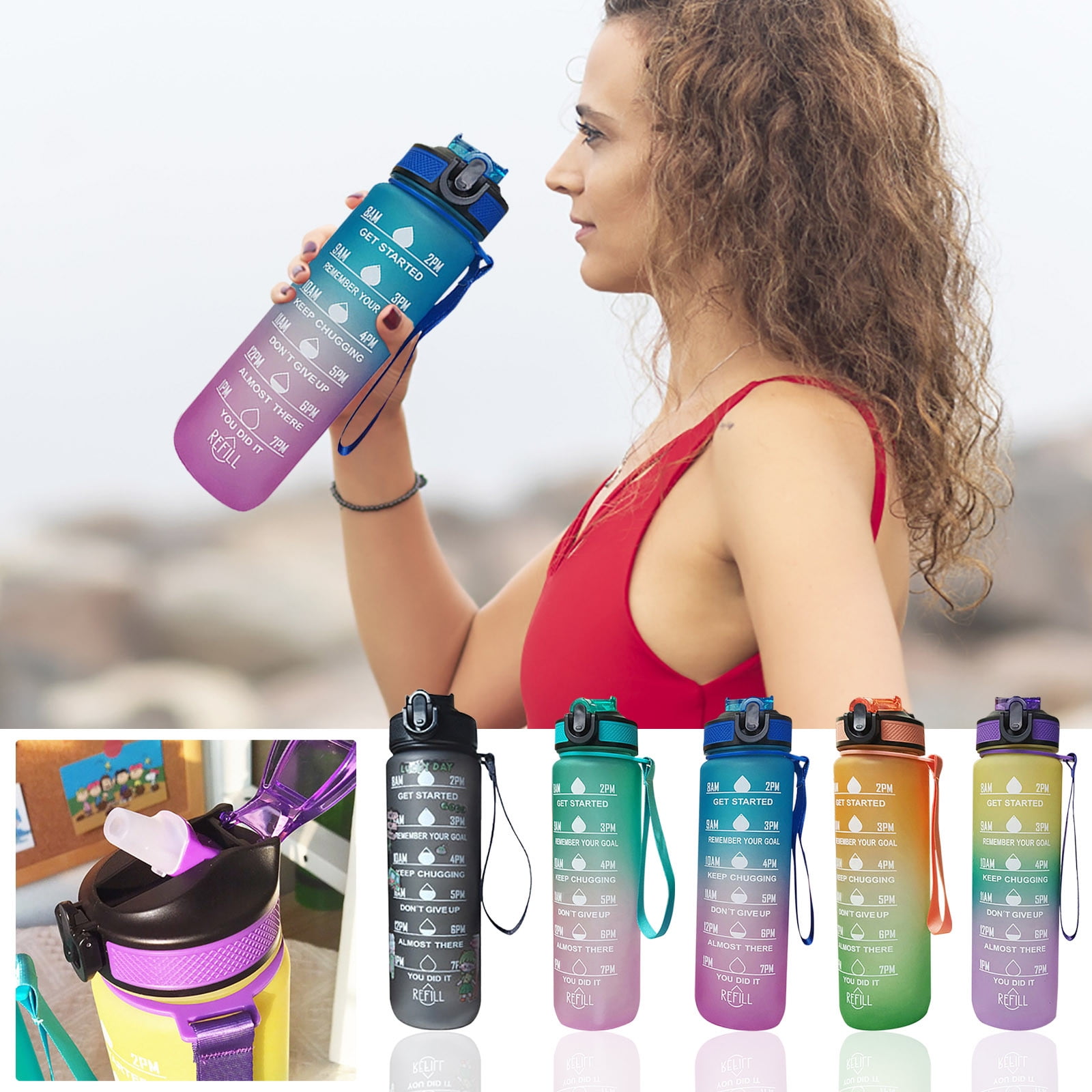 Click here for Tndbkqwr Festival Water Bottle  33.82 Oz Waterbott... prices