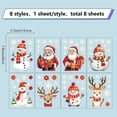 8 Sheets 8 Styles UV Waterproof Wall Stickers Self-Adhesive Decals for ...