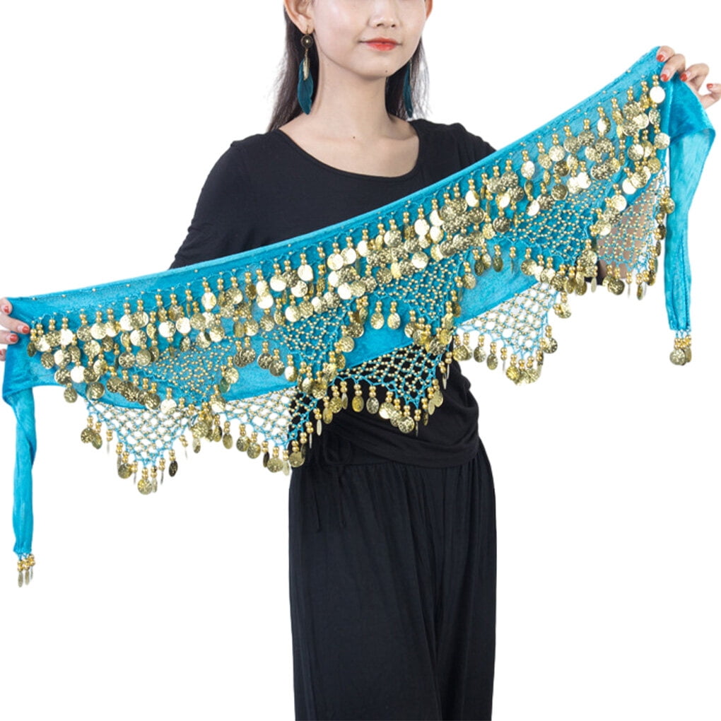 Click here for Facefd Belly Dance Waist Chain Portable Sequins Ta... prices