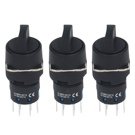 Selector Switch, 3 Positions Switches IP65 Protection Mini With Light ...