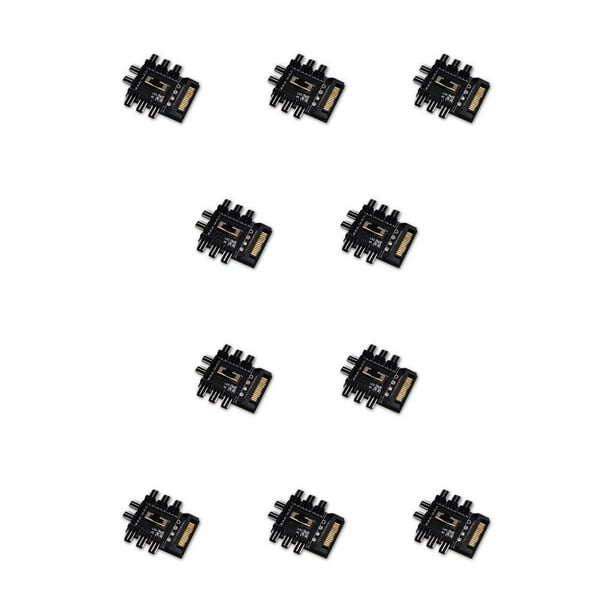 Sidaley Ventilador de computadora Hub, enfriador, divisor, extensión, PC, controlador de ...