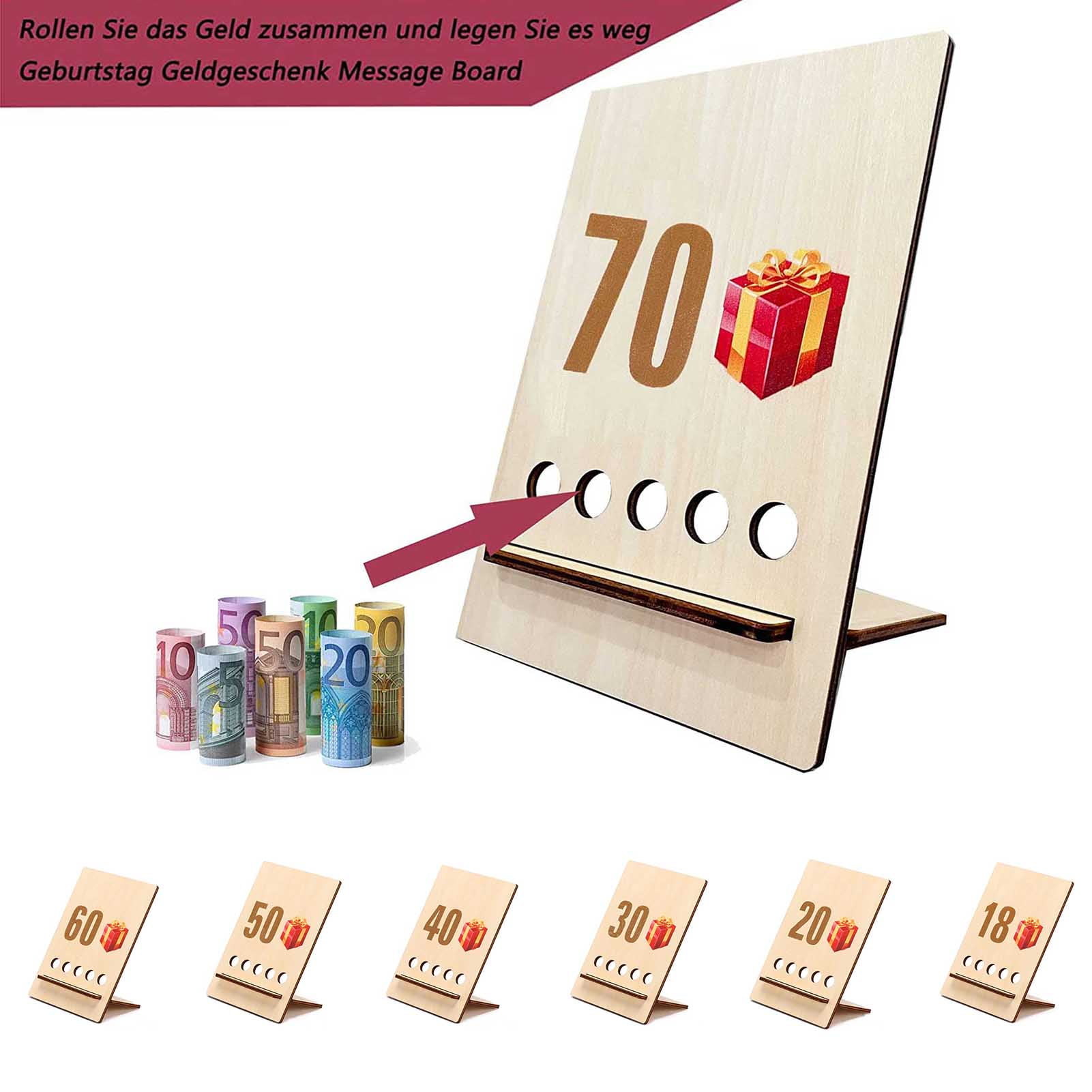 High Strength Smooth Edge Birthday Wooden Sign - Meaningful with Holes ...