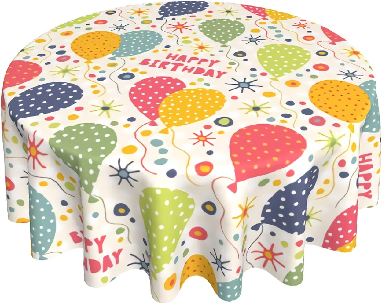 Celebration Happy Birthday Tablecloth 60 Inch Birthday Party Tablecloth ...
