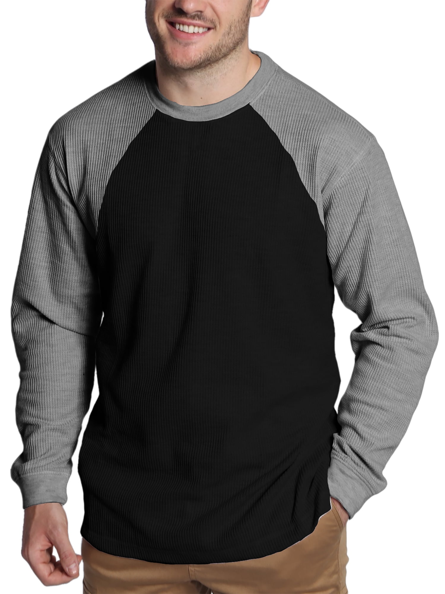 Jared Men's Long Sleeve Raglan Thermal Shirt - Walmart.com