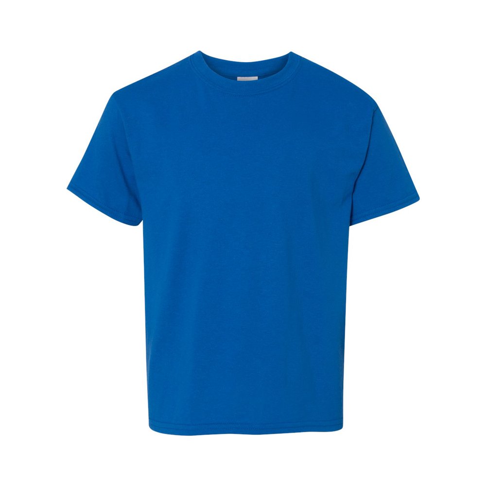 OXI - Youth Heavy Cotton Multi Color T-Shirt Color Neon Blue Small Size ...