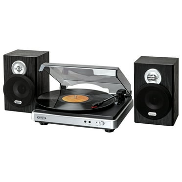 Jensen JTA-475 3-Speed Turntable with CD, Cassette and AM/FM Stereo ...
