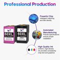 Onlyu Ink Cartridges Replacement for HP 60 XL 60XL for PhotoSmart C4780 ... Onlyu Ink Cartridges Replacement for HP 60 XL 60XL for PhotoSmart C4780 ...
