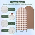 Arch Covers, Brown Checkered Arch Covers Stretchy Backdrop 4'x1.65 ...