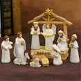 Christmas Nativity Figurines Resins Manger Holy Family Nativity Scene ...