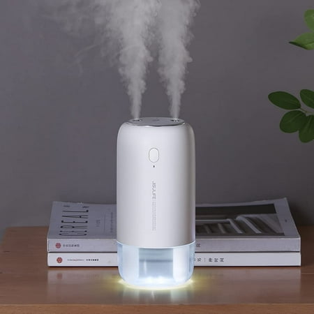 Battery Operated Car Humidifier with 500ml Water Tank, Portable Dual ...