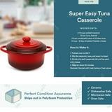 Kook 4-Pc Mini Cocotte Casserole Dish with Lid Stoneware Kitchen Set ...