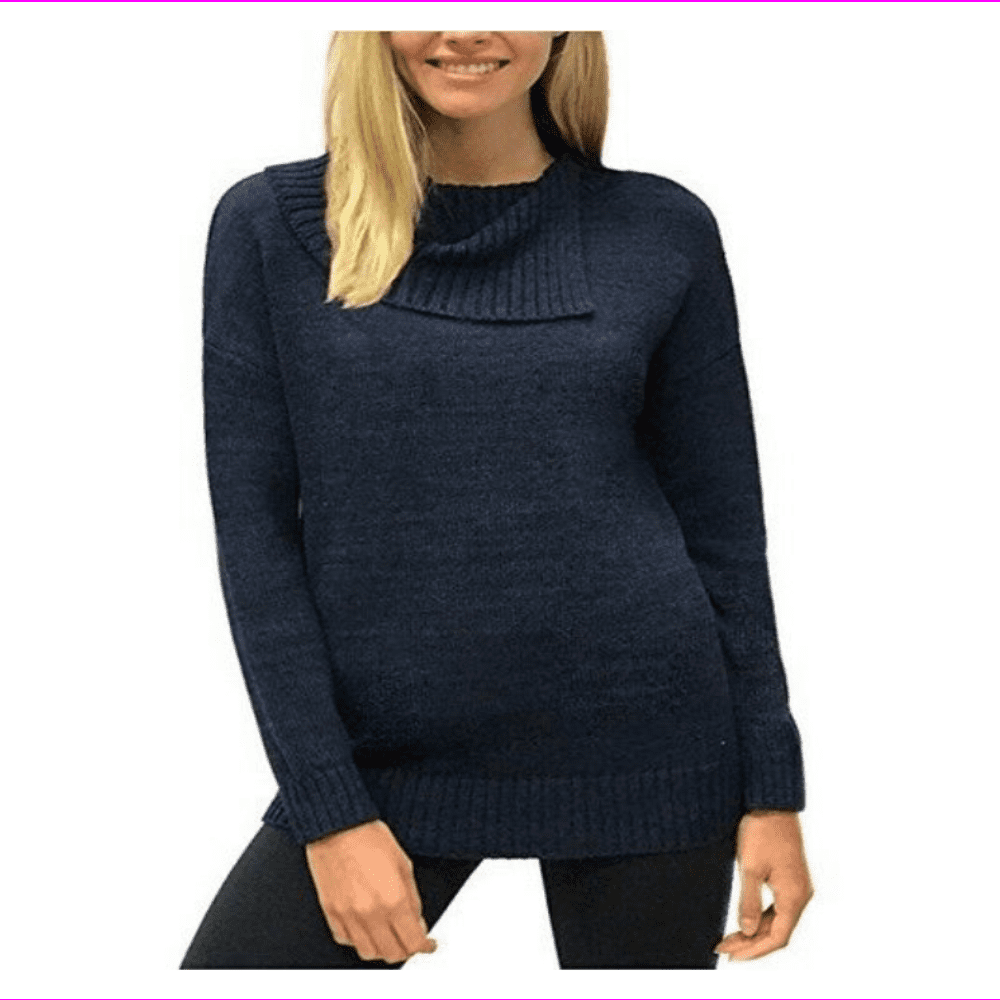 Matty M Ladies' Envelope Sweater M/Cobalt - Walmart.com
