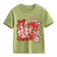 Adeawade Girls Valentine'S Day T Shirts Round Neck Shirts Short Sleeve ...