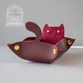ELARA- Sage'S Burgundy Enchanted Cat Dice Tray | Dnd Dice Tray Ttrpg ...