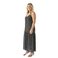 24seven Comfort Apparel Essential Curvy Dot Print Scoop Neck Spaghetti ...