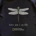 TeeMuse Vintage National Geographic "Why Am I So Fly" Tee, Black S ...