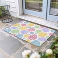 Easter Eggs Doormat Outdoor Entrance 20"x31.5", Cute Colorful Spring ...